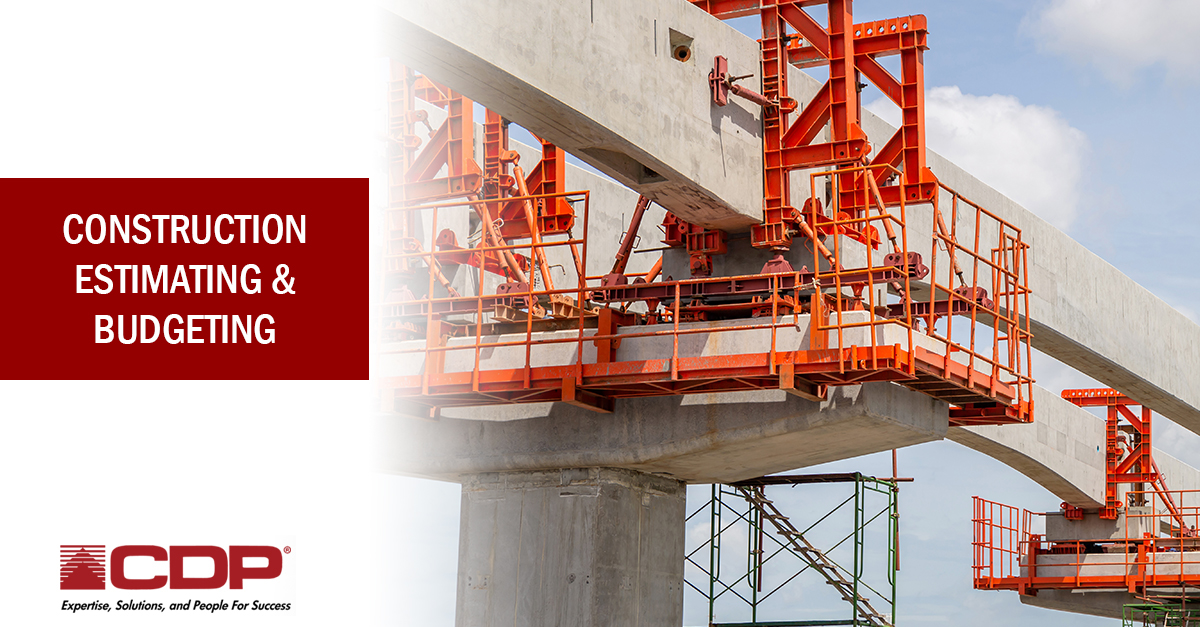 Construction Estimating and Budgeting | CDP Inc. - Project Management Solutions